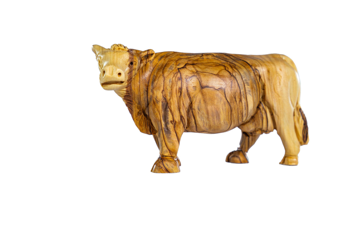 Olive Wood Cow – mychristmashouse
